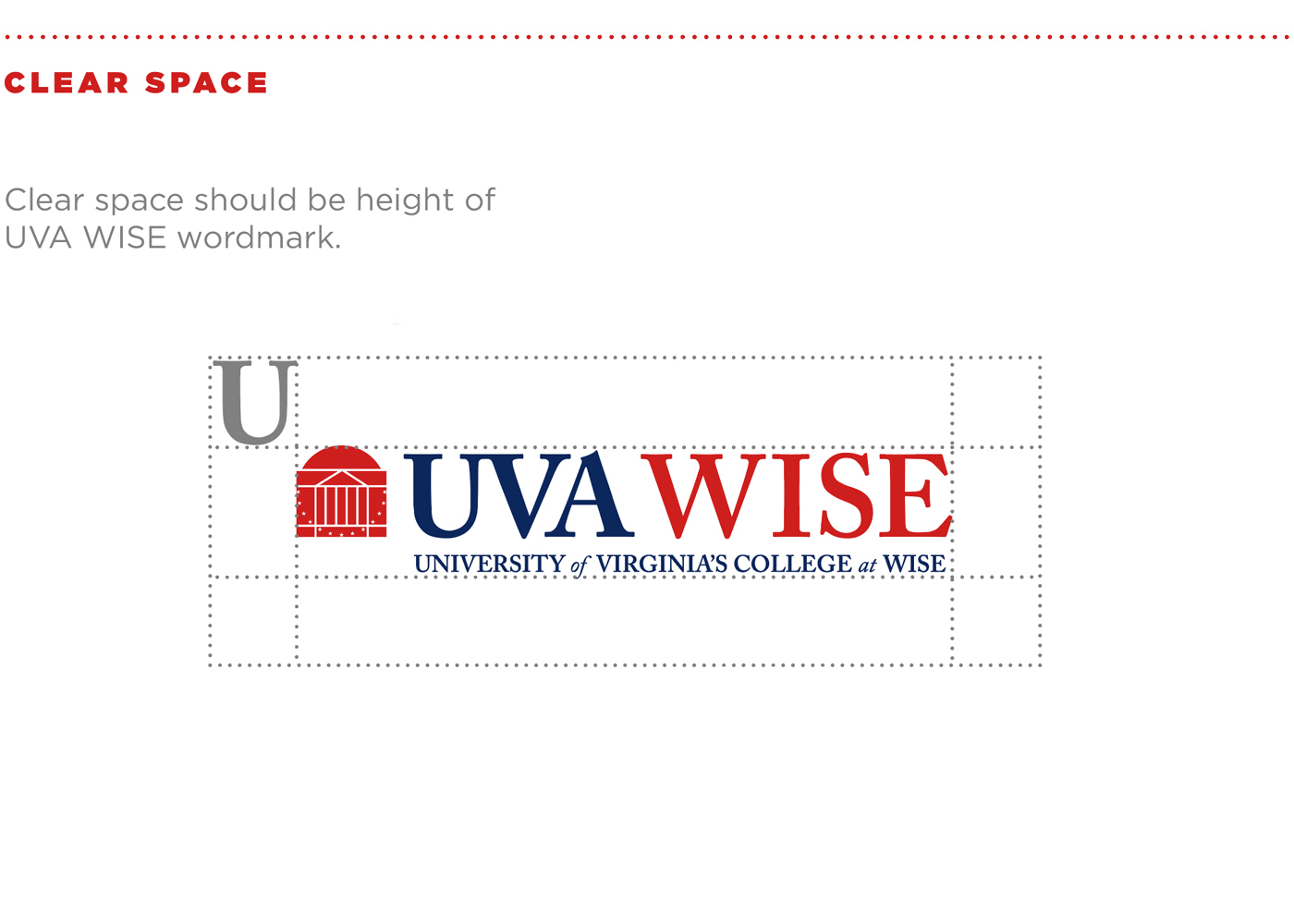 Minimum Sizes & Clear Space | University of Virginia Wise