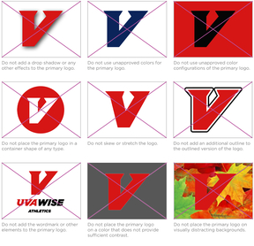 Red V Logo Brand